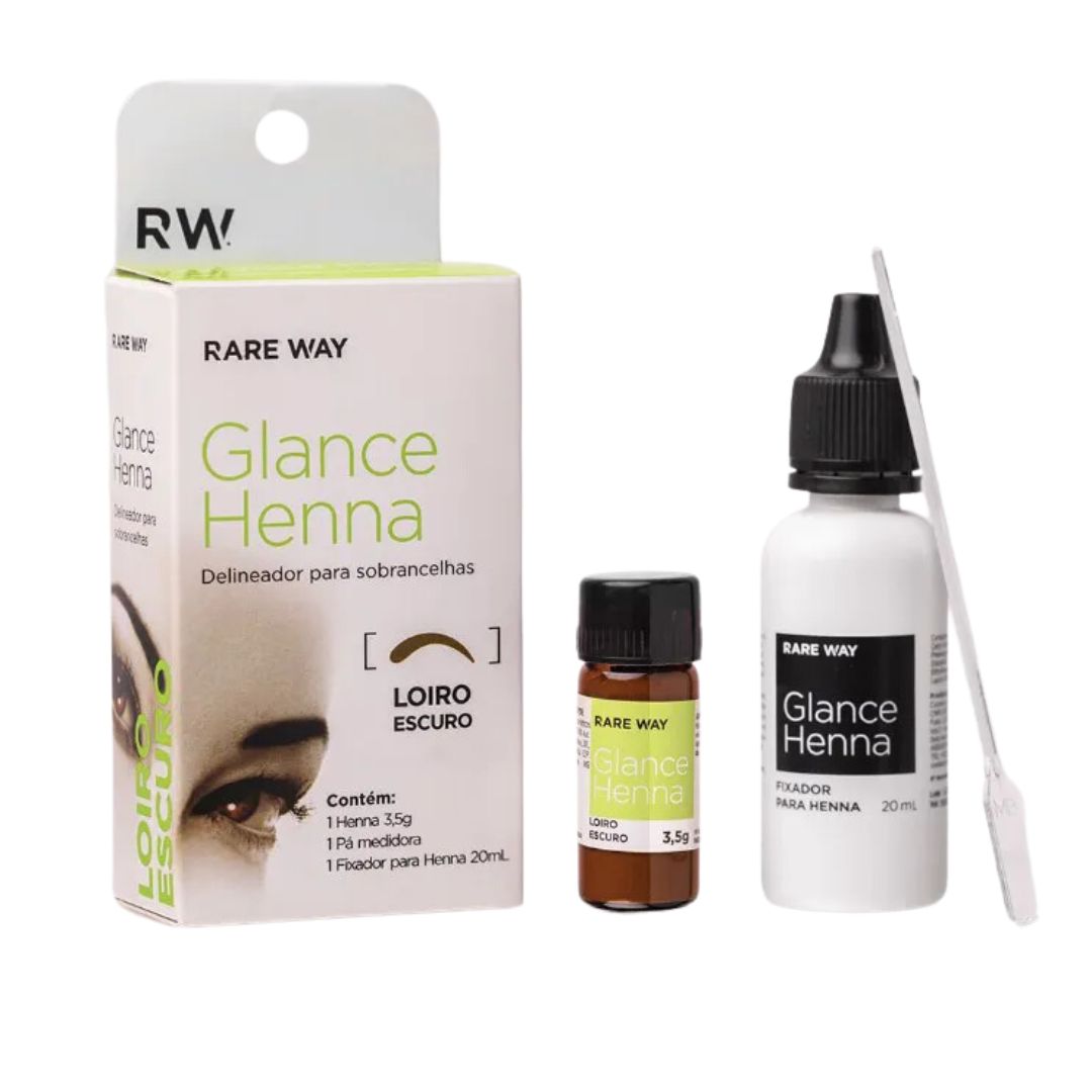 Glance Henna para sobrancelhas Rare Way – João Da Beleza